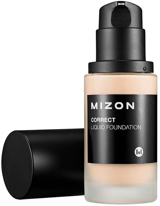 MIZON Correct Liquid Foundation #21 Light Вeige Тональный крем, 30 г ...